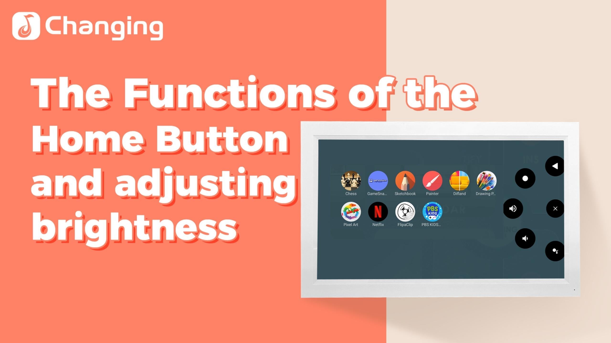 The function of Home Button. How to control brightness and set up day ...